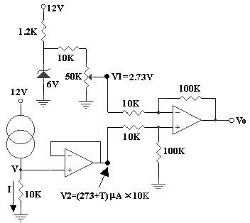 AD590温度传感器的使用–电路图–电子工程世界