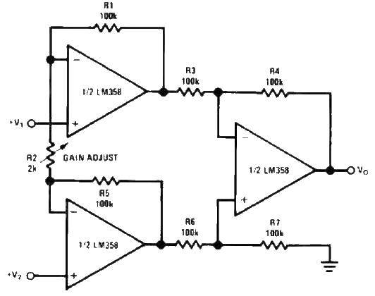 运放LM358组成的24个经典电路–电路图–电子工程世界