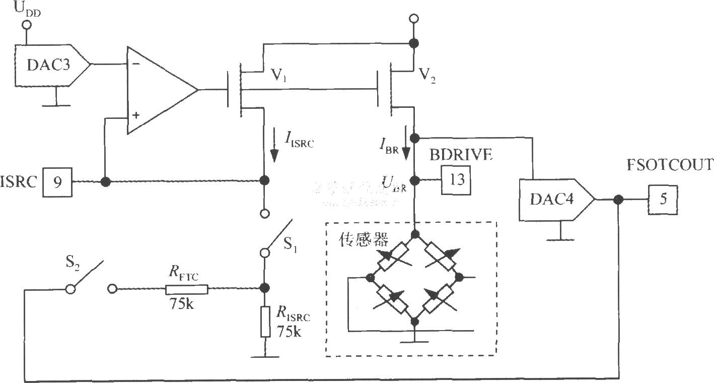 MAX1458构成的电桥激励电路 - 信号处理电子电路图讲解 –电路图–电子工程世界
