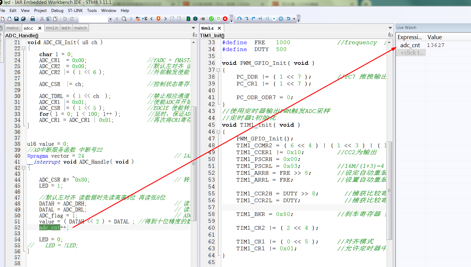 STM8单片机通过PWM触发ADC同步采样_历史上今天-电子工程世界