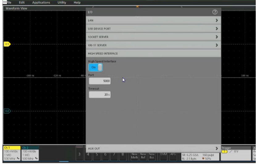 开启TekHSI高速接口功能，加速波形数据远程传输-电子工程世界