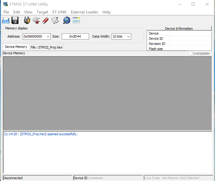 使用STM32 ST-LINK Utility下载程序-电子工程世界