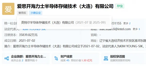 Intel's Dalian wafer fab officially changed its name to SK Hynix-EEWORLD