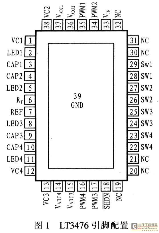 大电流4通道LED驱动器LT3476及其应用-电子工程世界