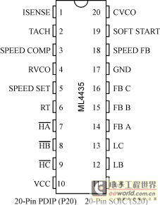 无传感器的直流无刷电机控制器ML4435及其应用-电子工程世界
